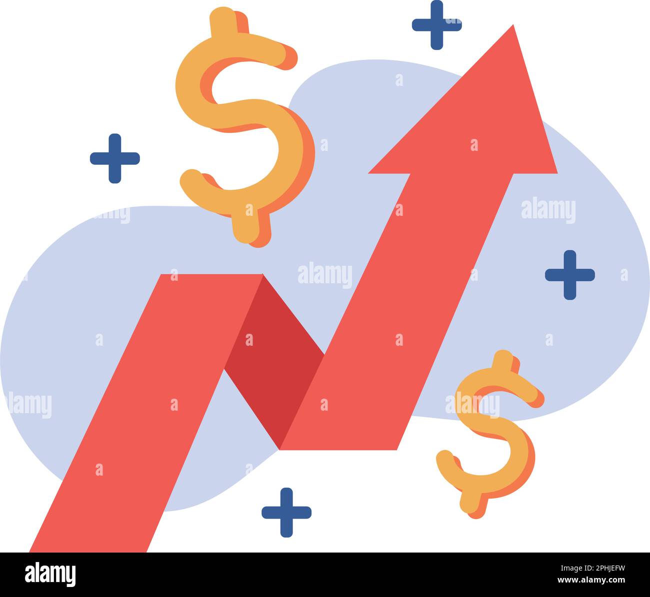 finance growth graph and currency Stock Vector Image & Art - Alamy