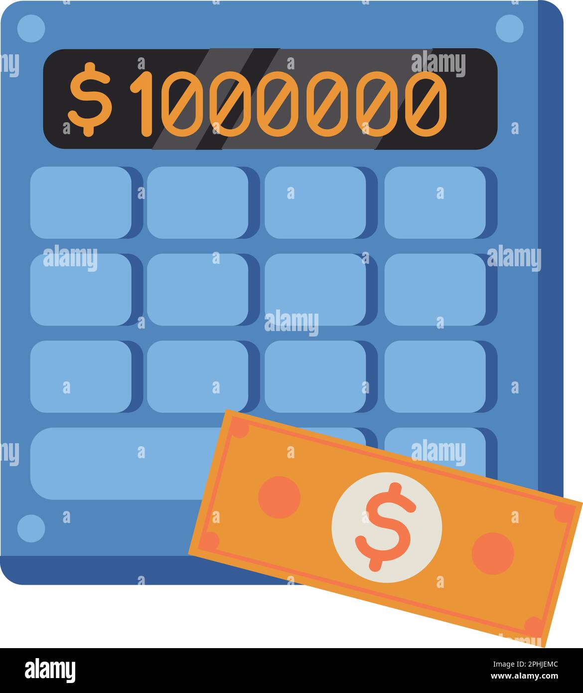 finance calculator and money Stock Vector Image & Art - Alamy