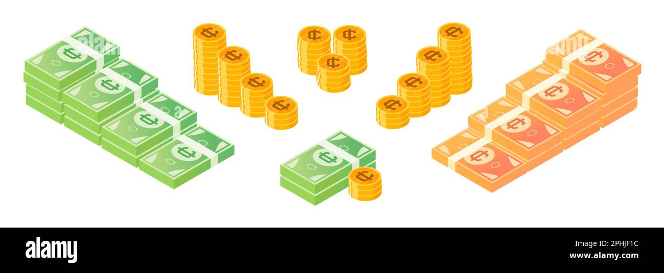 Ghanaian Cedi Money and Coin Bundle Set Stock Vector Image & Art - Alamy
