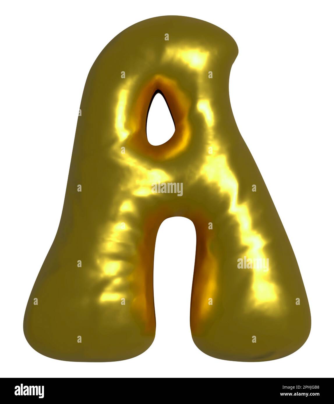 Shiny gold balloon metallic letter A capital, 3D clipart Stock Photo ...