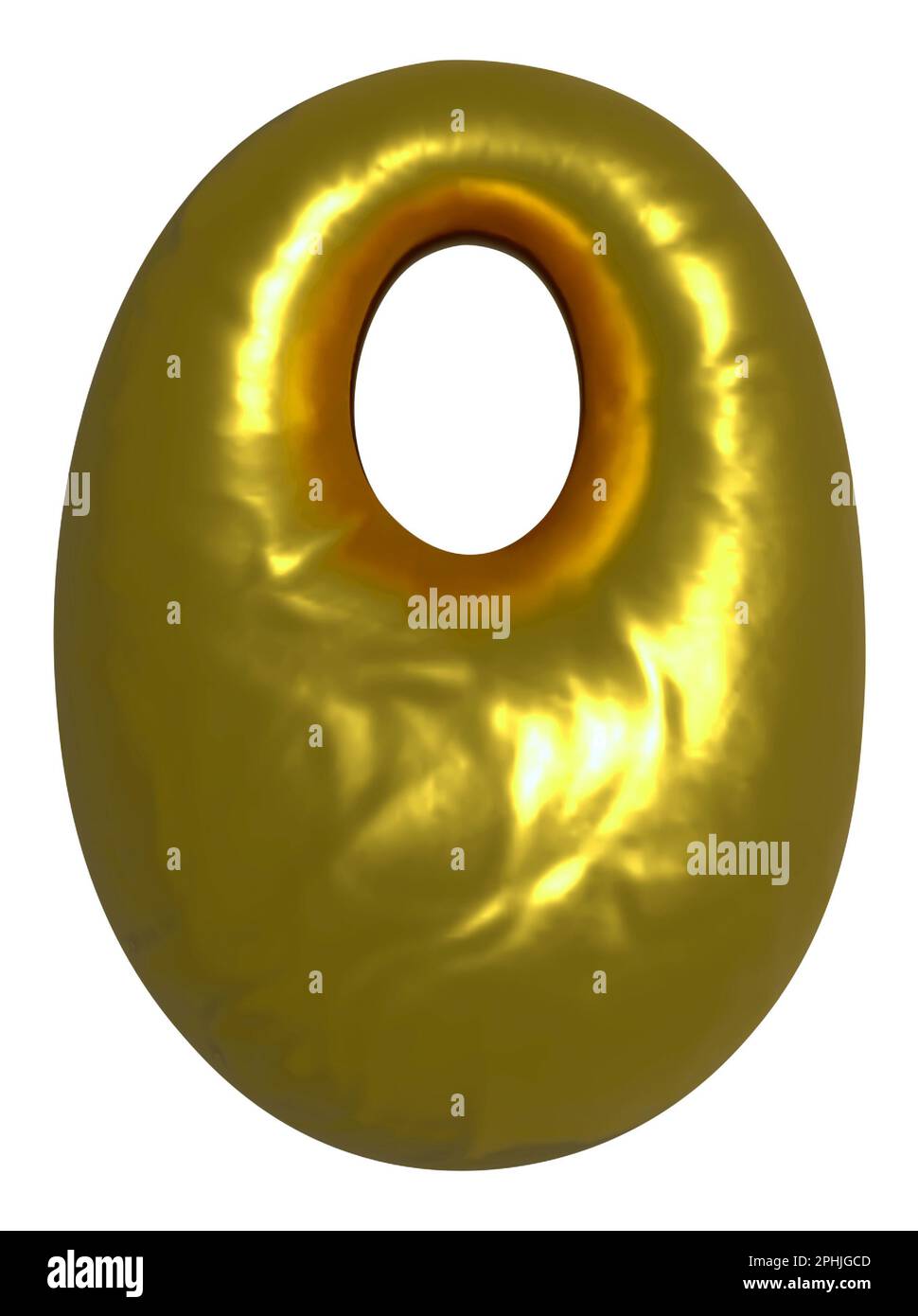 Shiny gold balloon metallic letter O capital, 3D clipart Stock Photo ...