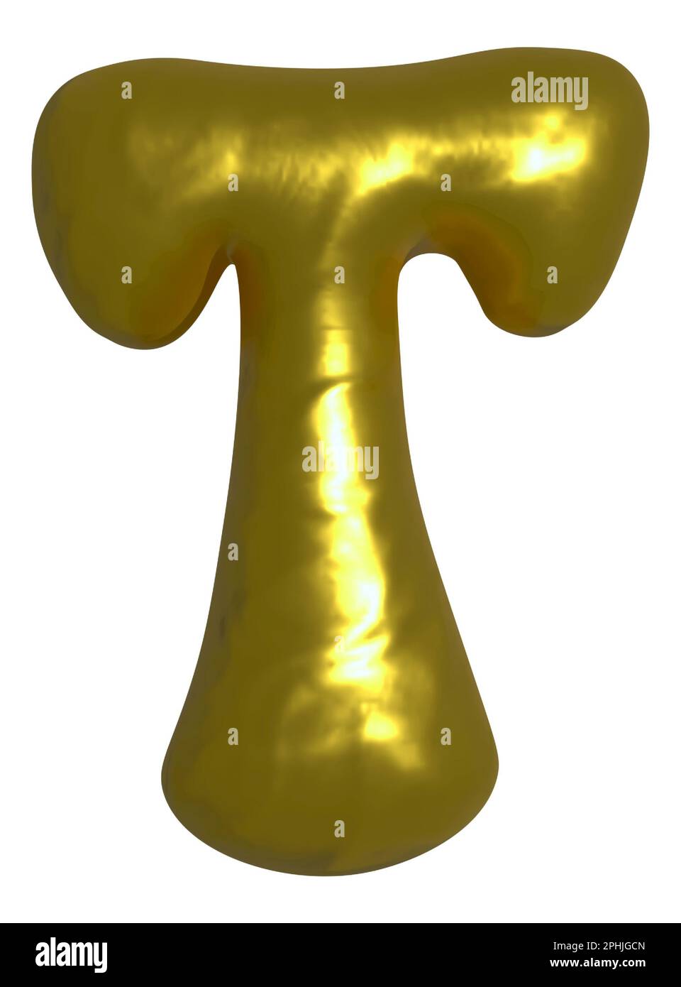 Shiny gold balloon metallic letter T capital, 3D clipart Stock Photo ...