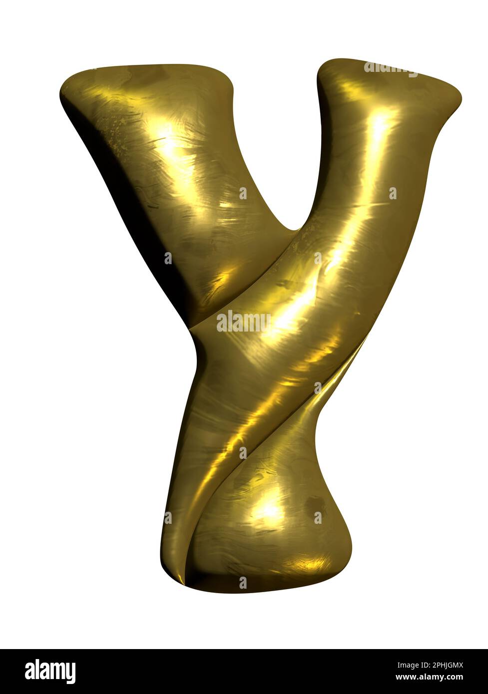Shiny gold balloon metallic letter Y capital, 3D clipart Stock Photo ...