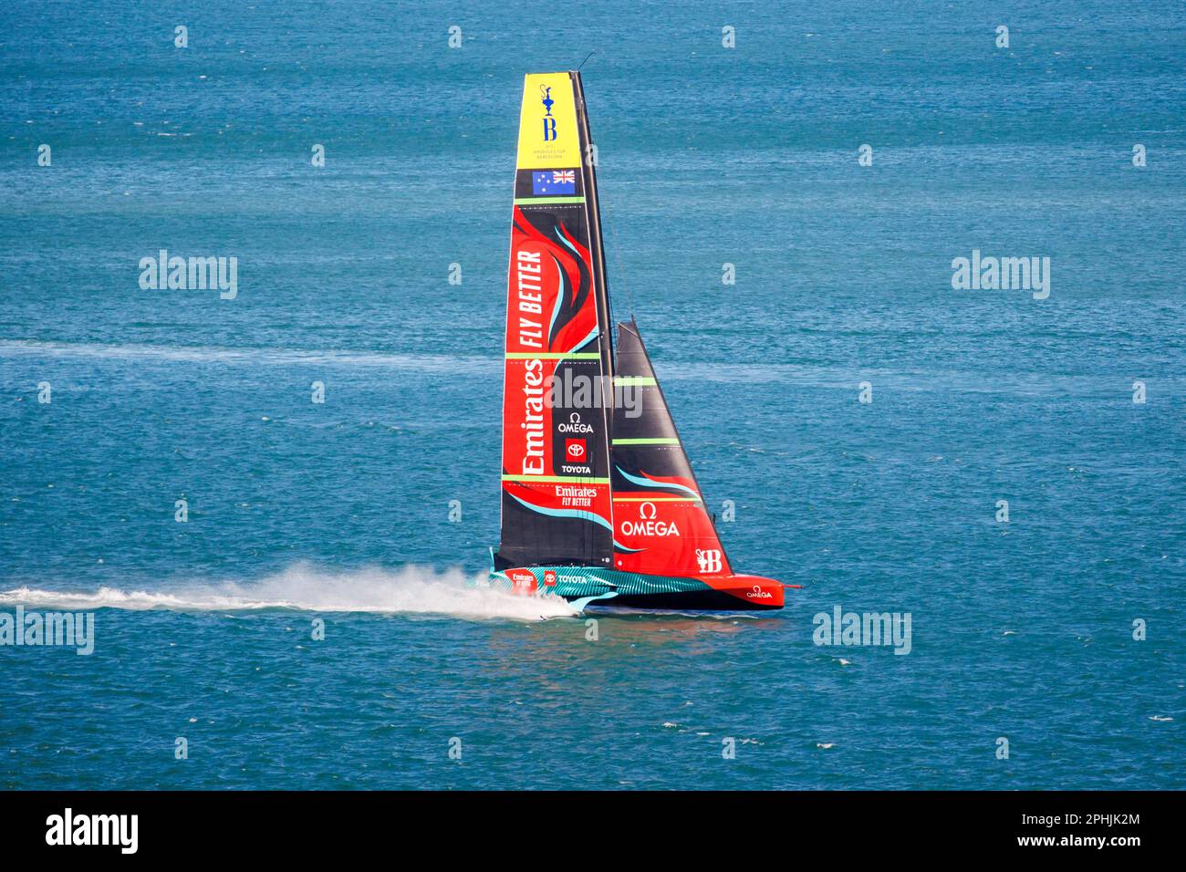 Auckland, New Zealand, 29 Mar, 2023. Team New Zealand’s America’s Cup ...