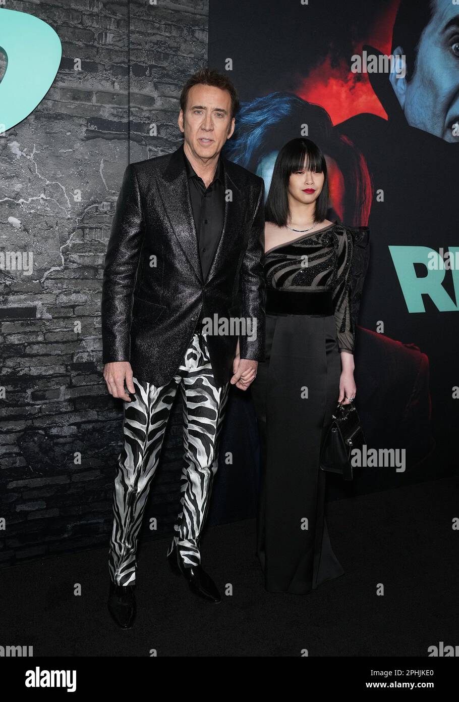 New York, NY, USA. 28th Mar, 2023. Nicolas Cage, Riko Shibata Cage at ...