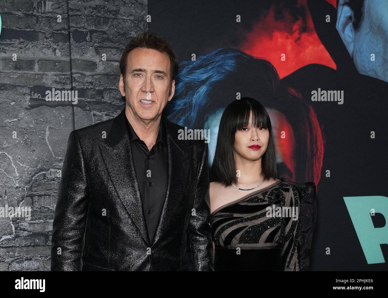 New York, NY, USA. 28th Mar, 2023. Nicolas Cage, Riko Shibata Cage at ...