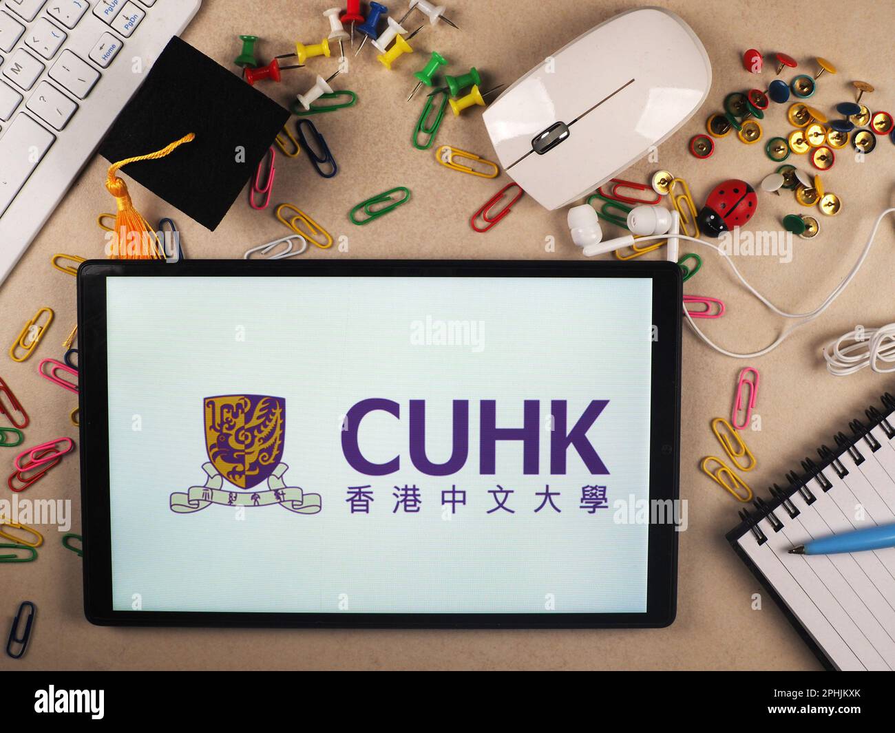 In this photo illustration, The Chinese University of Hong Kong (CUHK ...