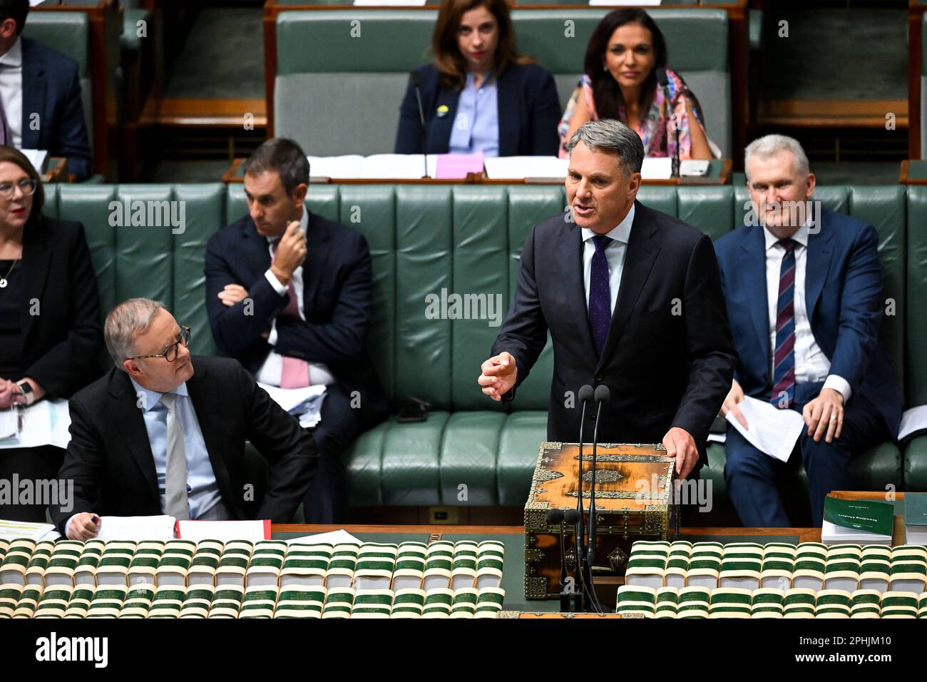 Australian Deputy Prime Minister Richard Marles speaks during Question ...
