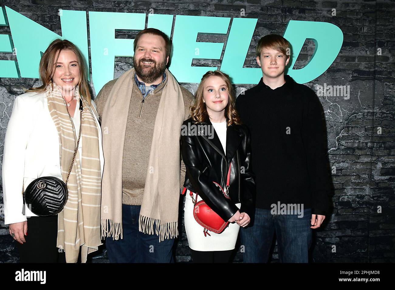 Robert Kirkman and family attend the Universal movie Premiere of ...