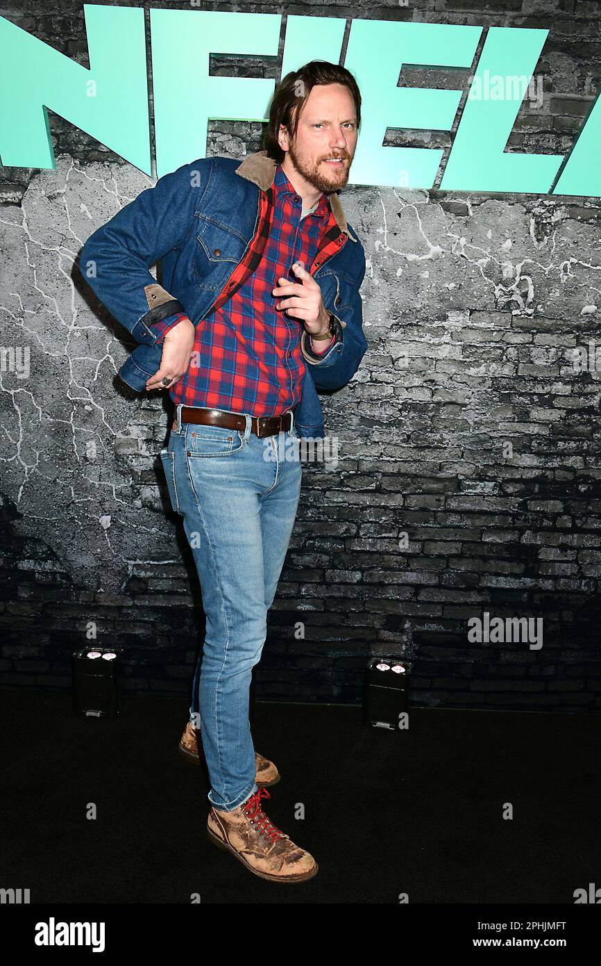 Josh Mikel attends the Universal movie Premiere of "Renfield" at Museum ...