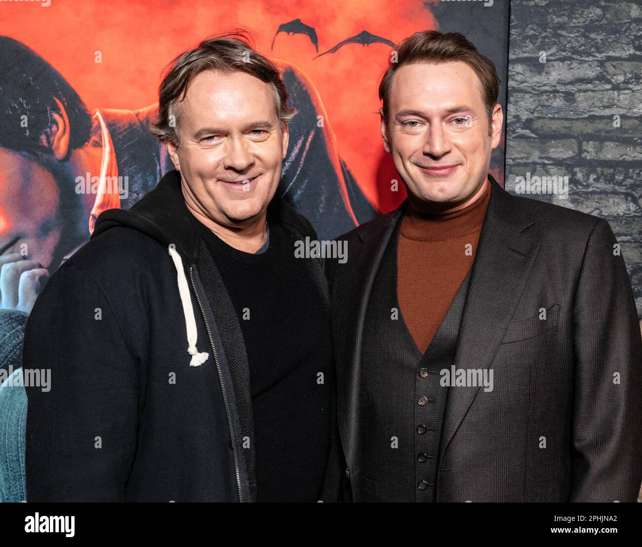 Chris McKay and Brandon Scott Jones attend premiere of Universal ...