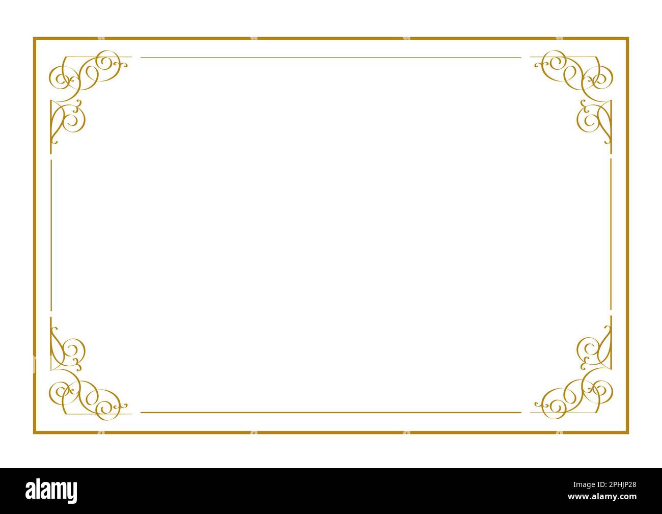 Gold Certificate Border