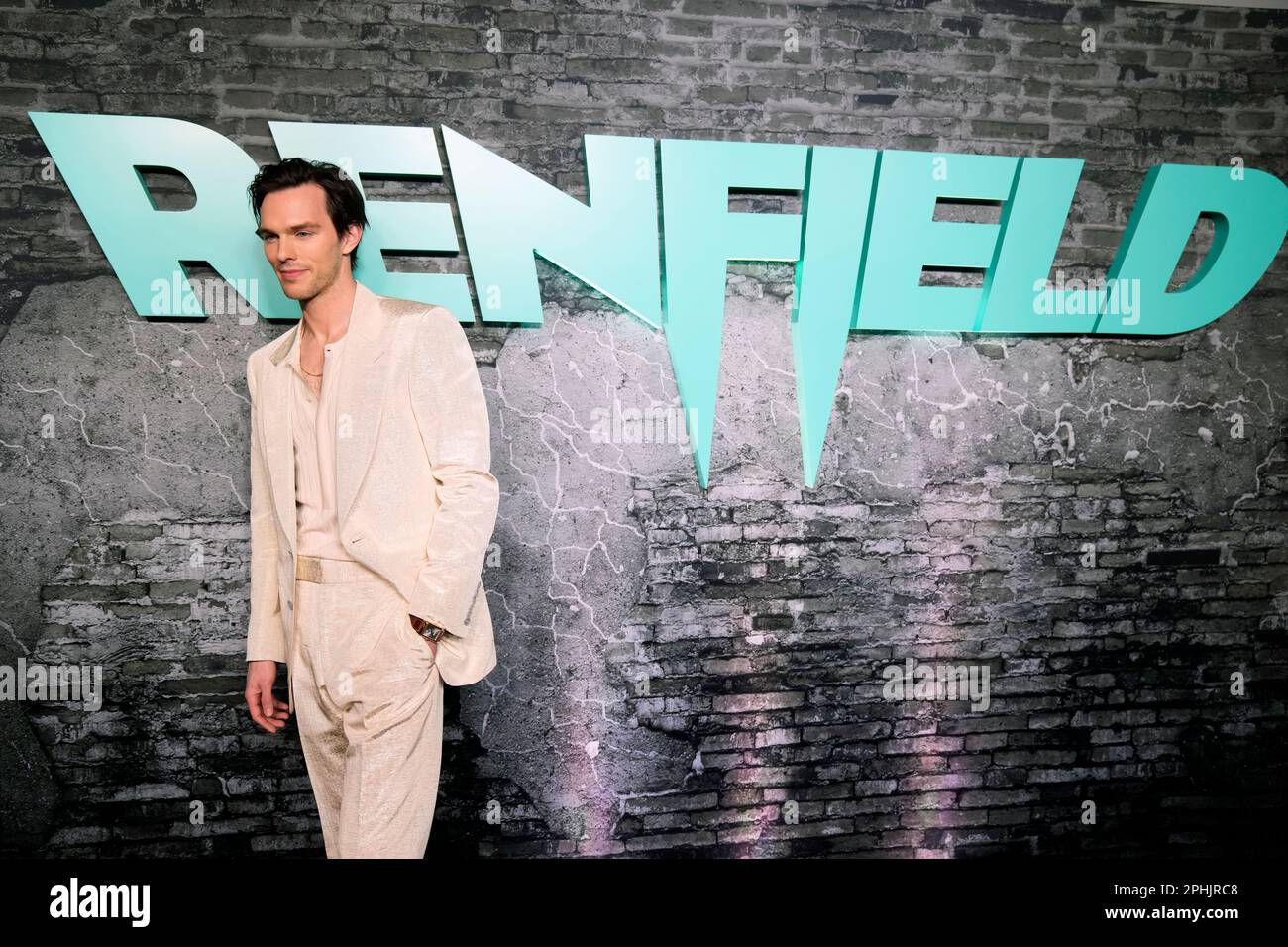 Nicholas Hoult attends the "Renfield" premiere at the Museum of Modern ...