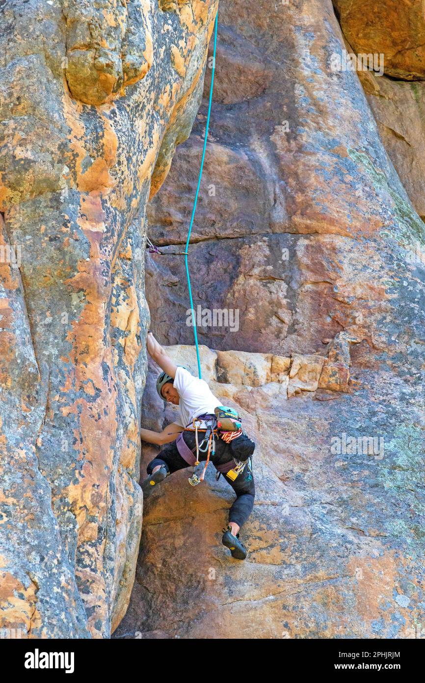 Climbing at Mt Arapiles Stock Photo - Alamy