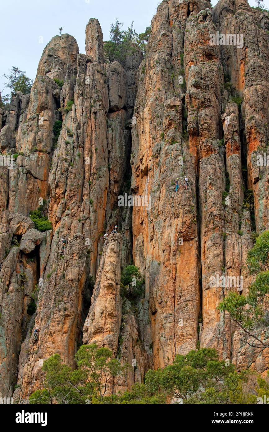 Climbing at Mt Arapiles Stock Photo - Alamy