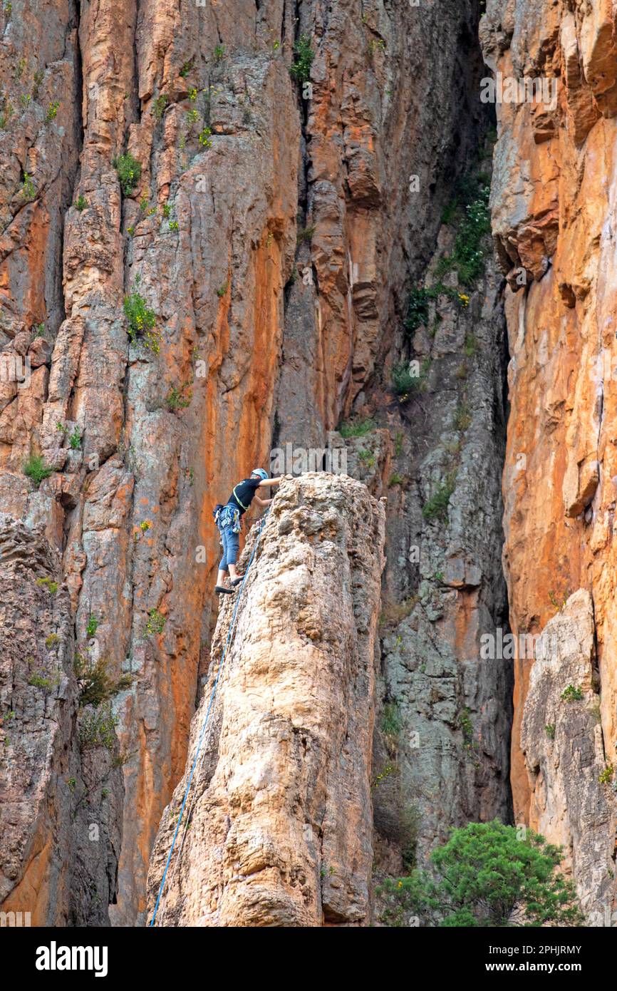 Climbing at Mt Arapiles Stock Photo - Alamy