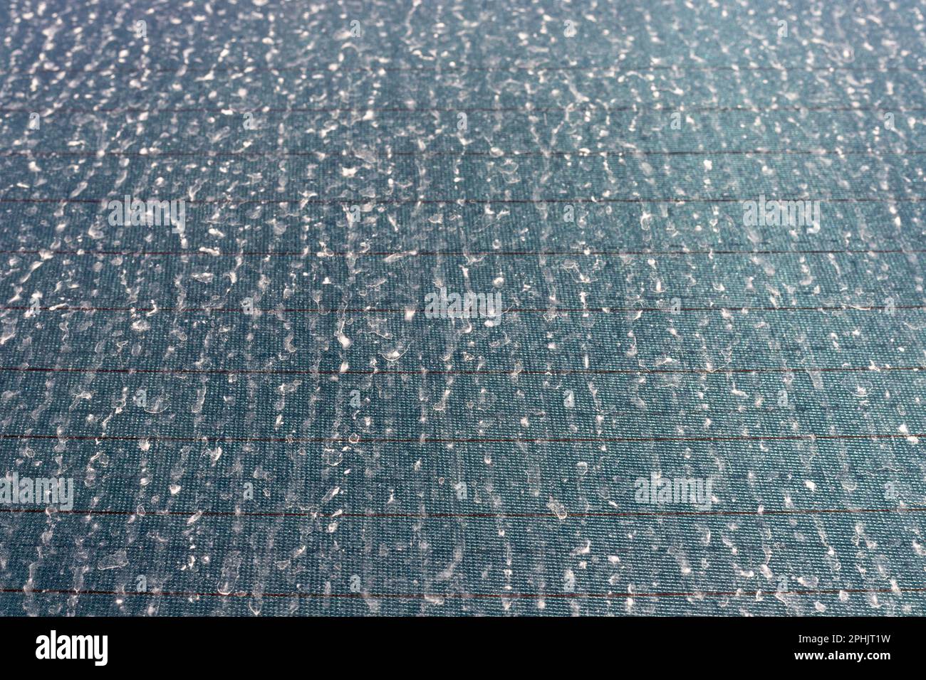 Rear view of a dirty car window covered with dust closeup view Stock ...