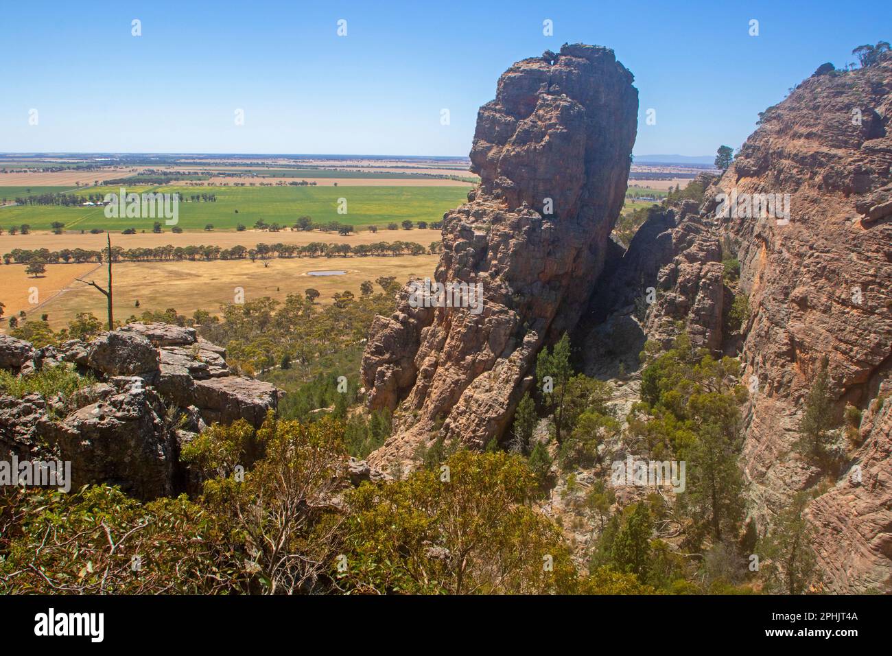 The Pharos pinnacle on Mt Arapiles Stock Photo - Alamy