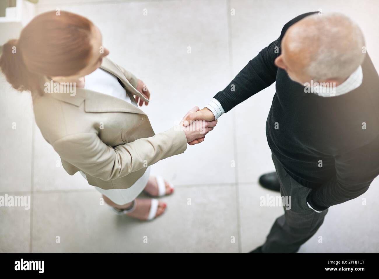 Together well achieve great levels of success. two businesspeople ...