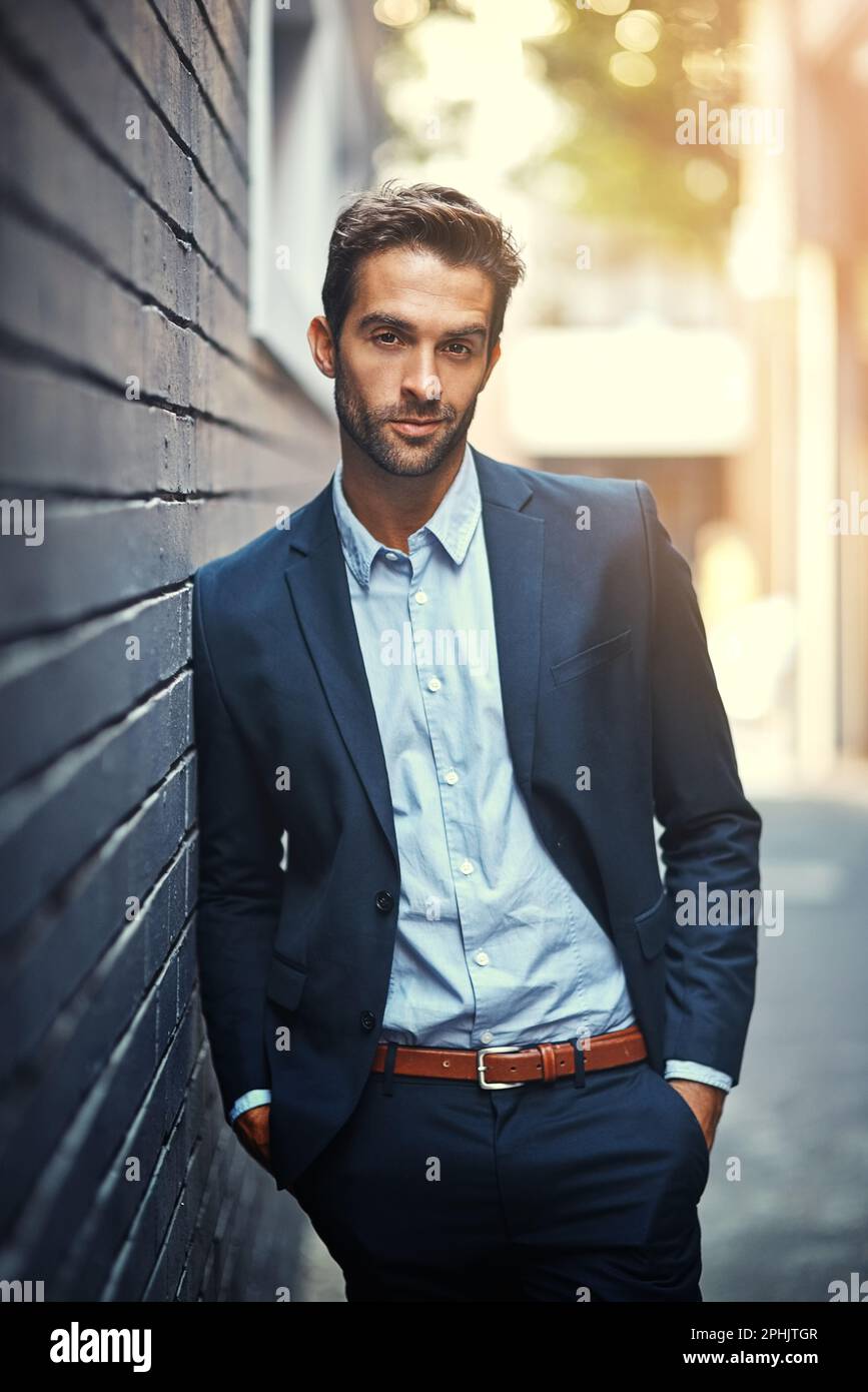 My confidence is behind my success. Portrait of a handsome young ...