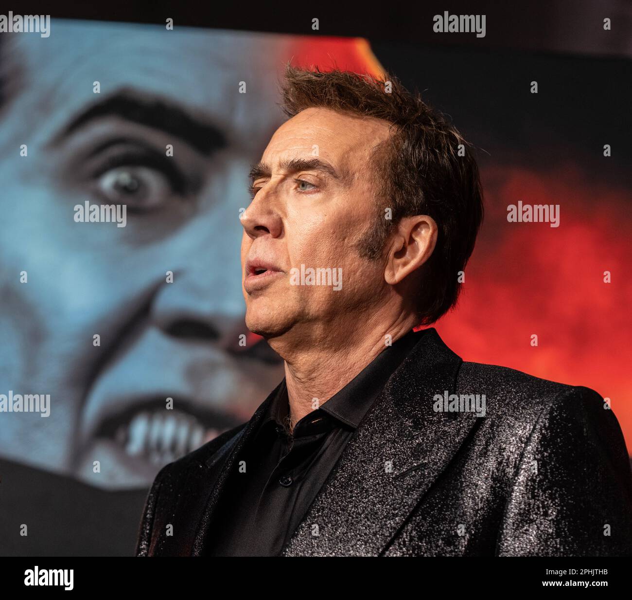 Nicholas Cage attends premiere of Universal Pictures Renfield at MoMA ...