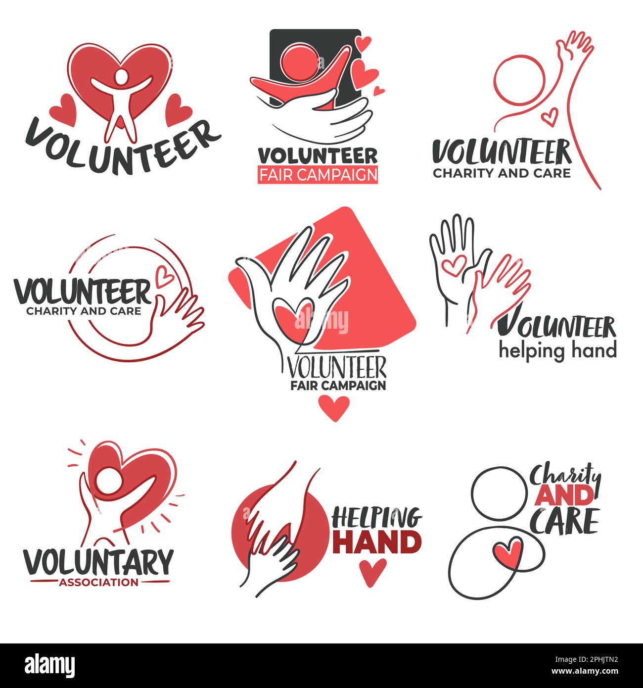 Volunteering community strength Stock Vector Images - Alamy