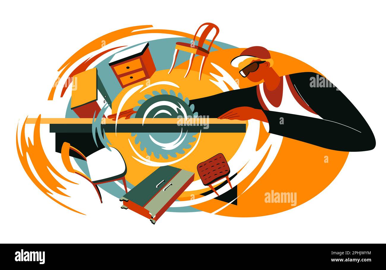 Handmade carpentry tool on Stock Vector Images - Alamy