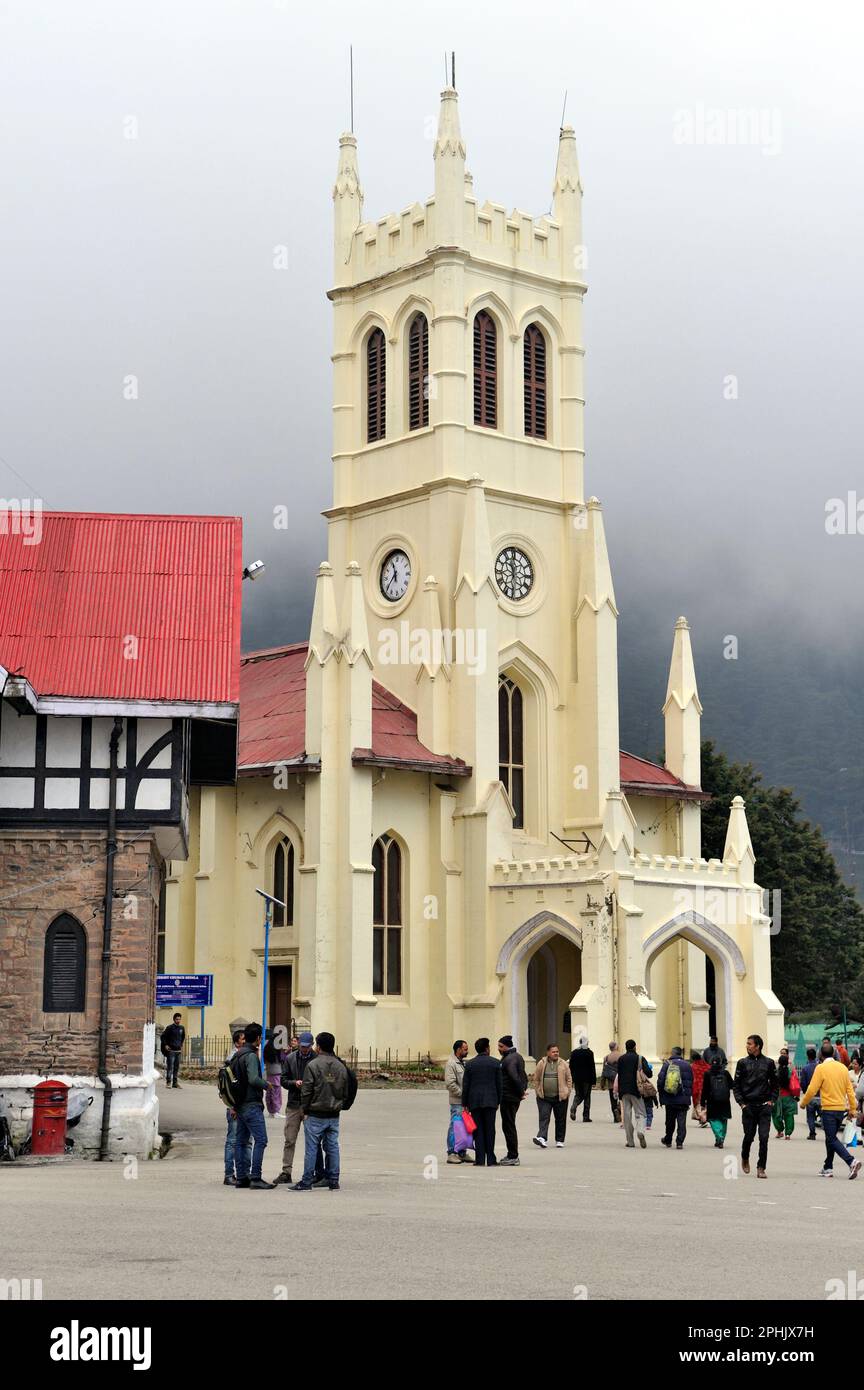 Famous christ church shimla hi-res stock photography and images - Alamy
