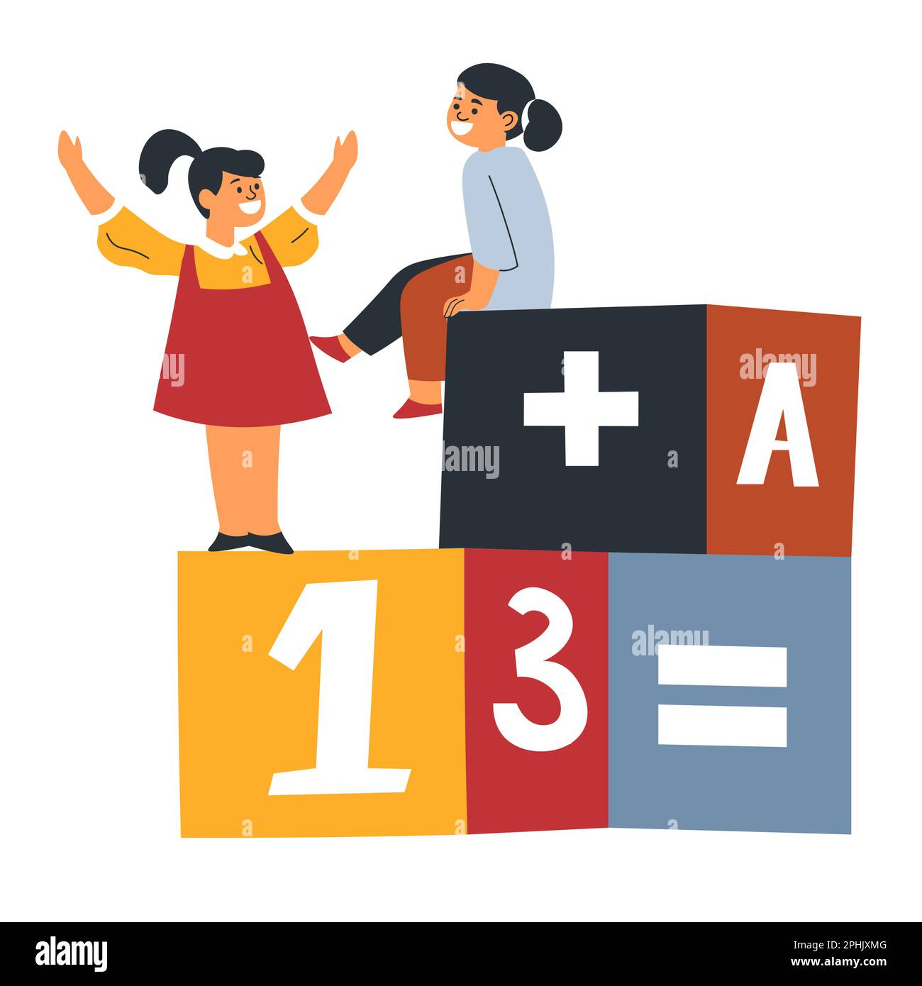 Number cube children Stock Vector Images - Alamy