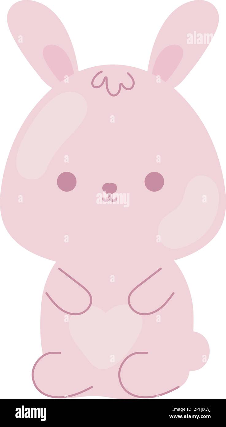 rabbit kawaii animal Stock Vector Image & Art - Alamy