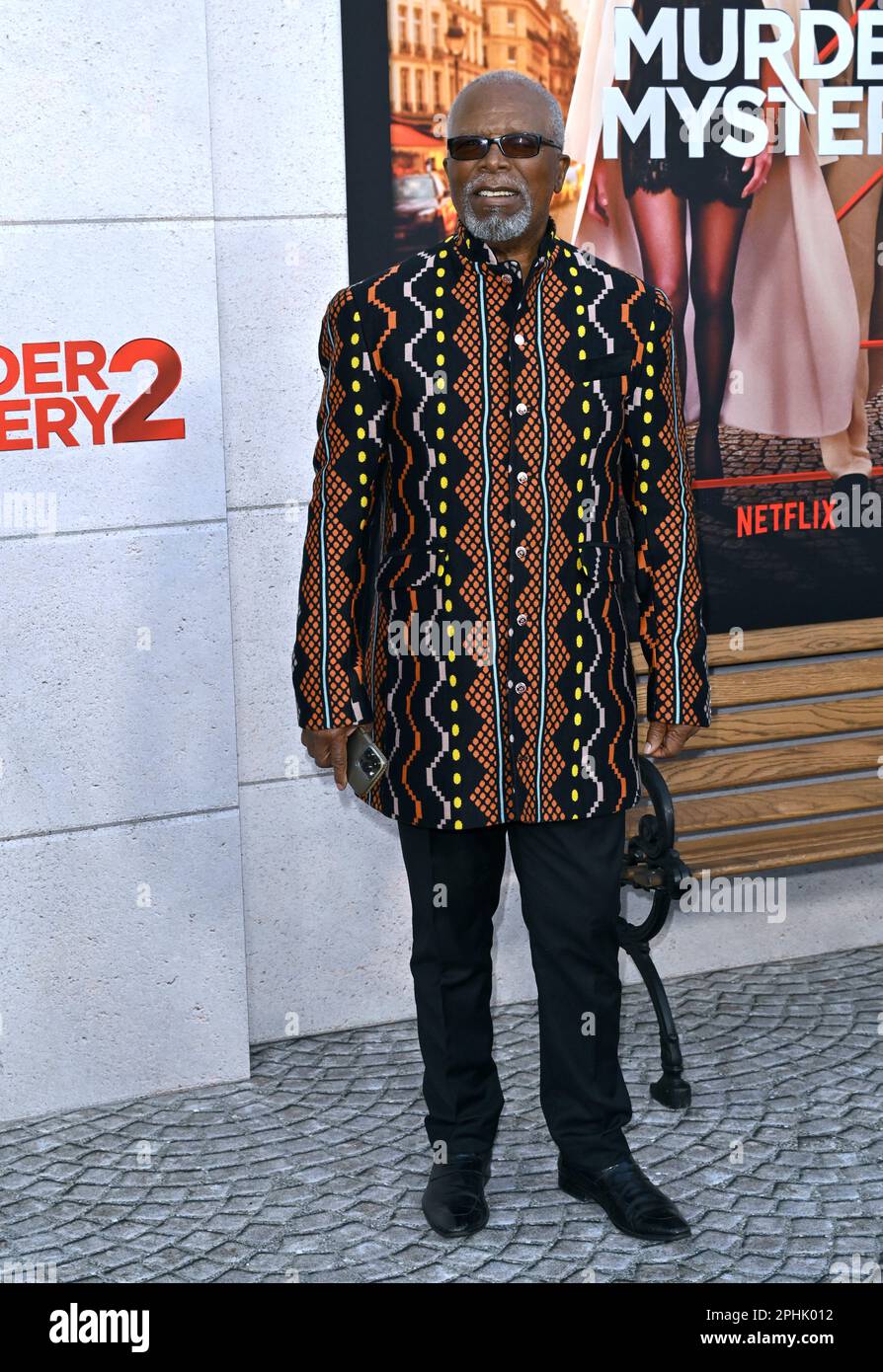 Los Angeles, USA. 28th Mar, 2023. John Kani at the premiere for "Murder ...