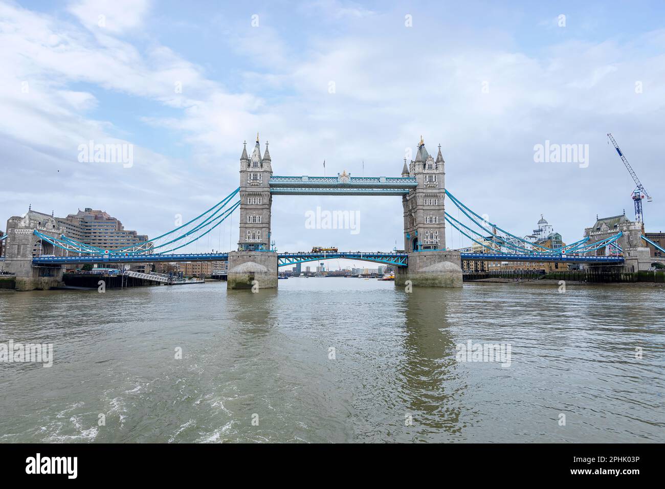 Beautiful view of Tower Bridge with Thames river in London, England, UK ...