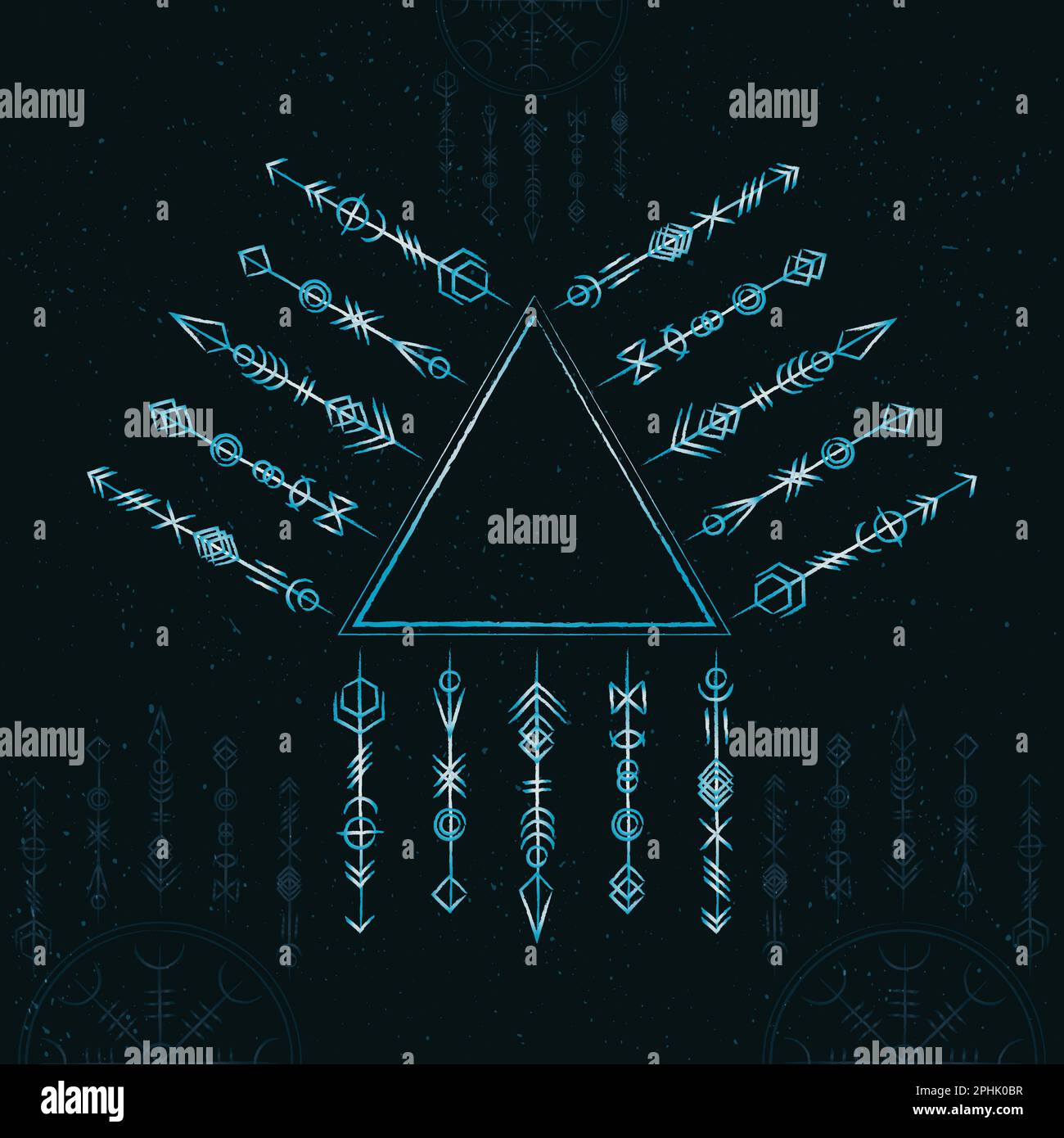 Triangle viking outline wallpaper Stock Vector Image & Art - Alamy
