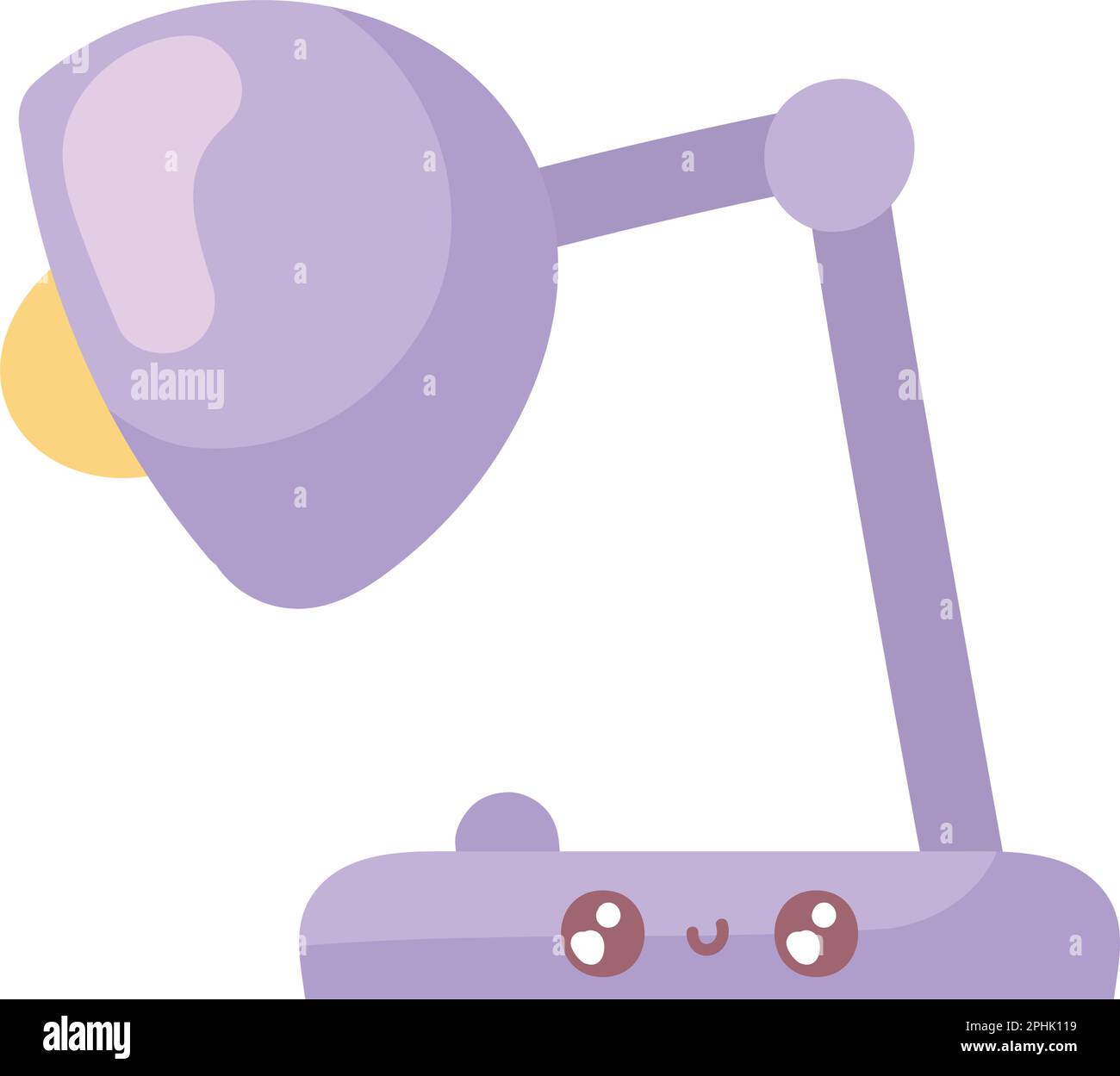 Kawaii lightbulb icon Cut Out Stock Images & Pictures - Alamy