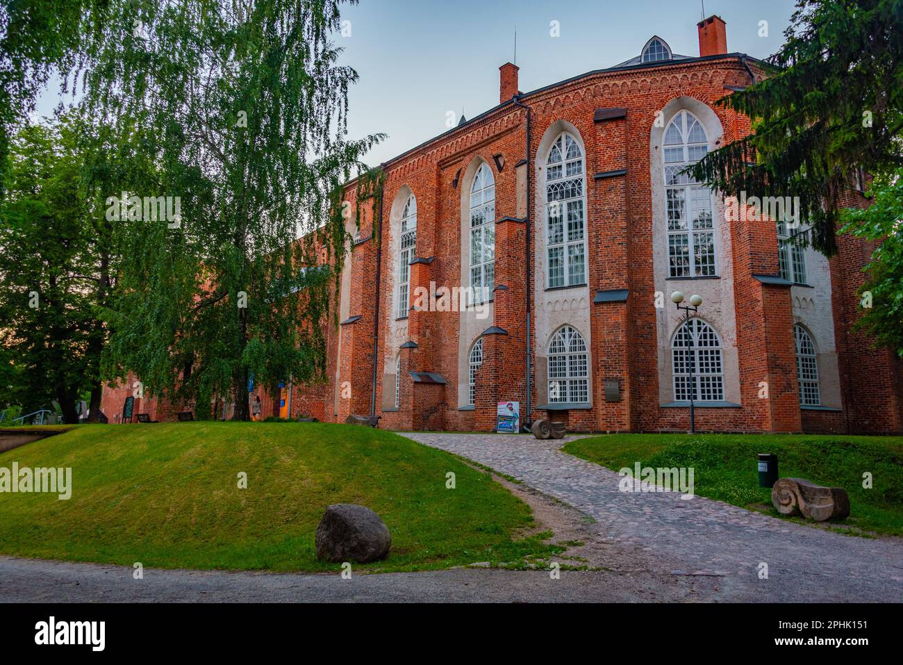 Sunset view of University of Tartu Museum in Estonia Stock Photo - Alamy