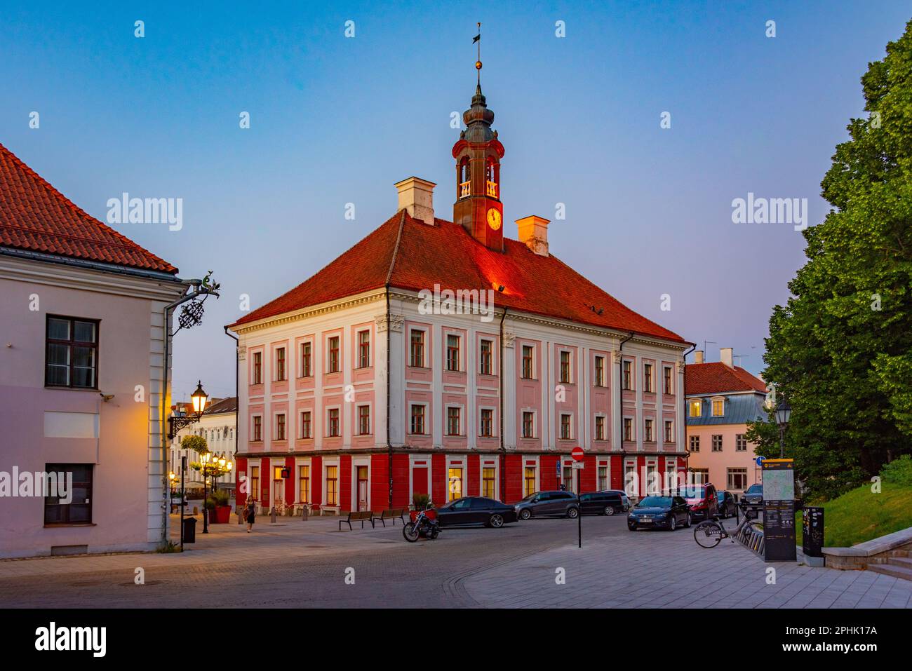 Town hall in Estonian town Tartu Stock Photo - Alamy