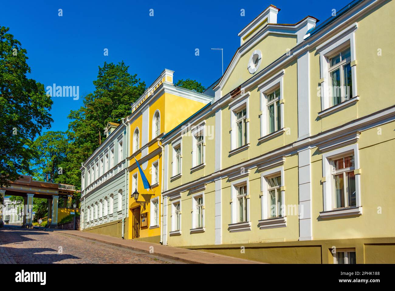 Lossi street in Estonian town Tartu Stock Photo - Alamy