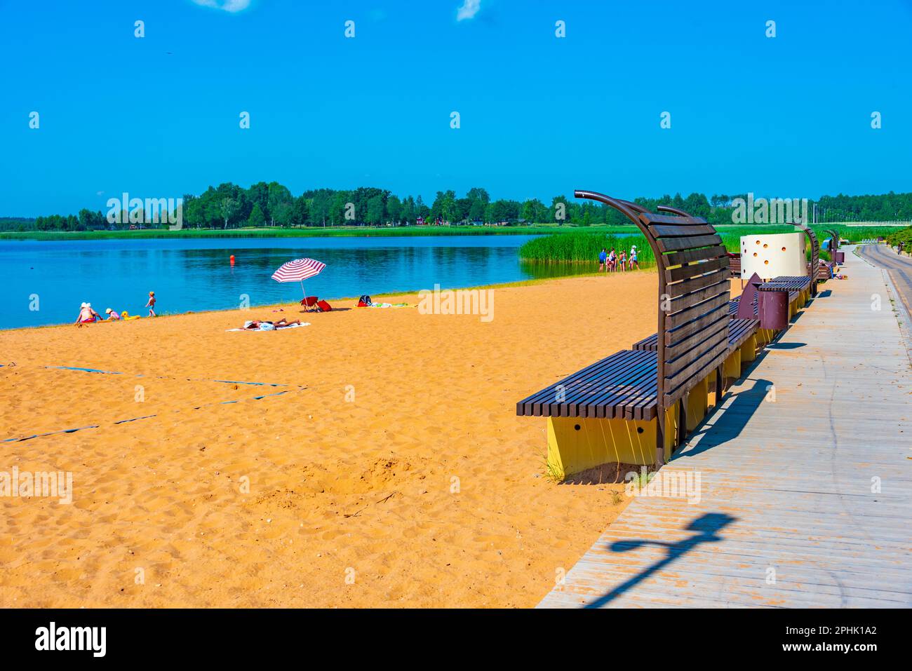 Summer day at Tamula beach at VГµru in Estonia Stock Photo - Alamy