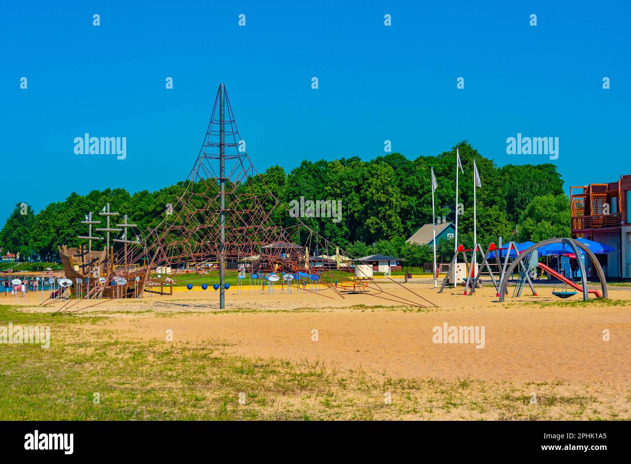 Summer day at Tamula beach at VГµru in Estonia Stock Photo - Alamy