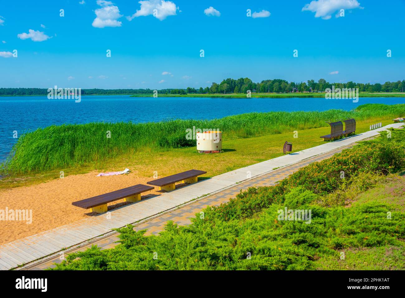 Summer day at Tamula beach at VГµru in Estonia Stock Photo - Alamy