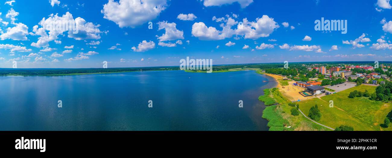 Aerial view of Tamula beach at Võru in Estonia Stock Photo - Alamy