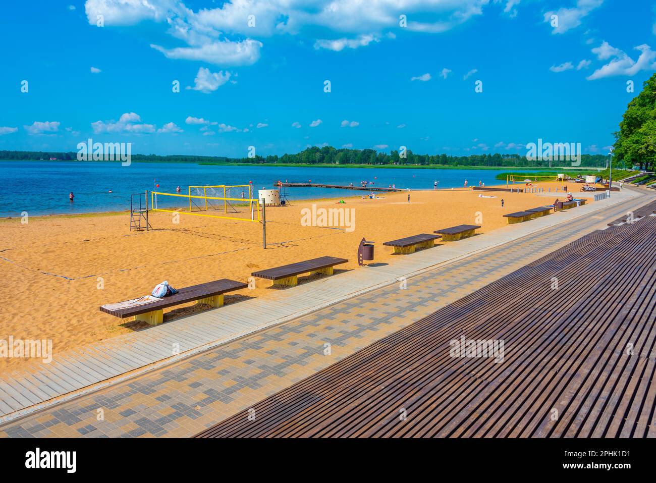 Summer day at Tamula beach at VГµru in Estonia Stock Photo - Alamy