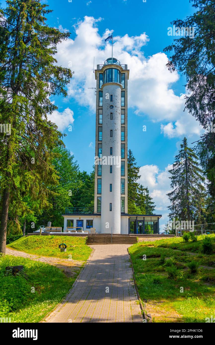 Suur Munamägi Tower in Estonia Stock Photo - Alamy