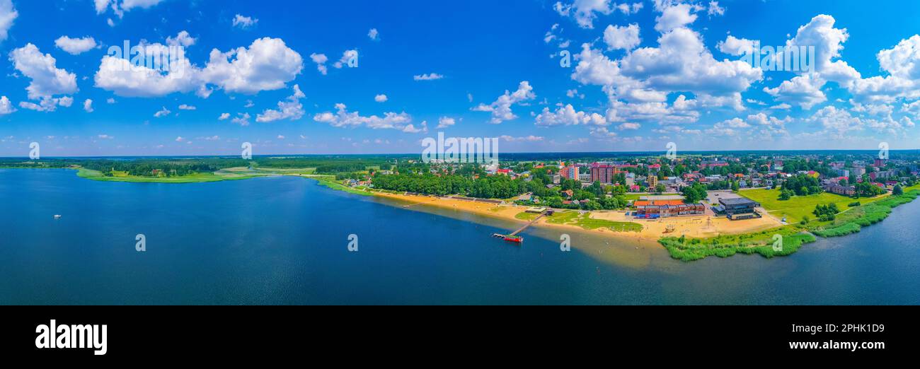 Aerial view of Tamula beach at Võru in Estonia Stock Photo - Alamy