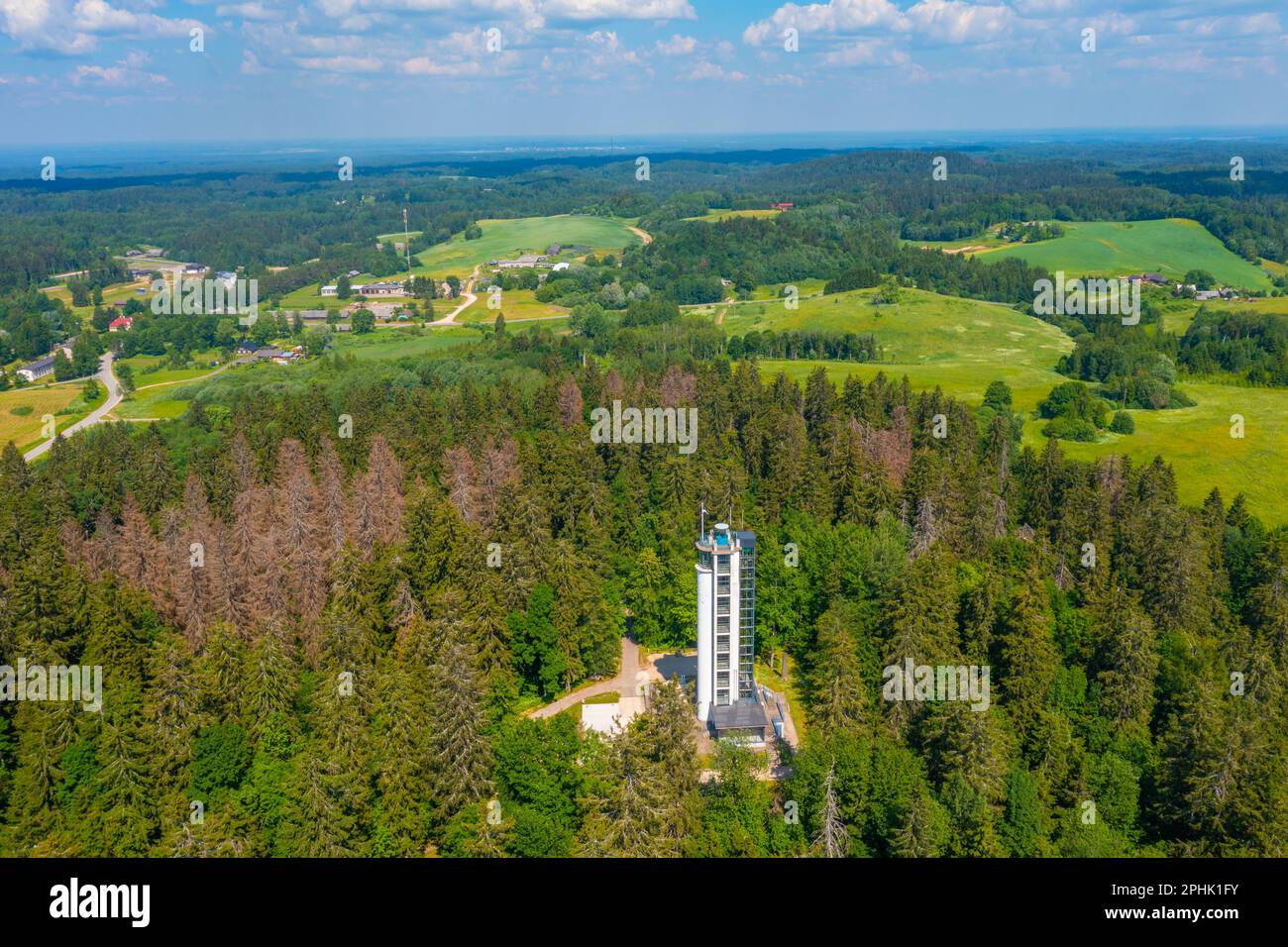 Suur Munamägi Tower in Estonia Stock Photo - Alamy