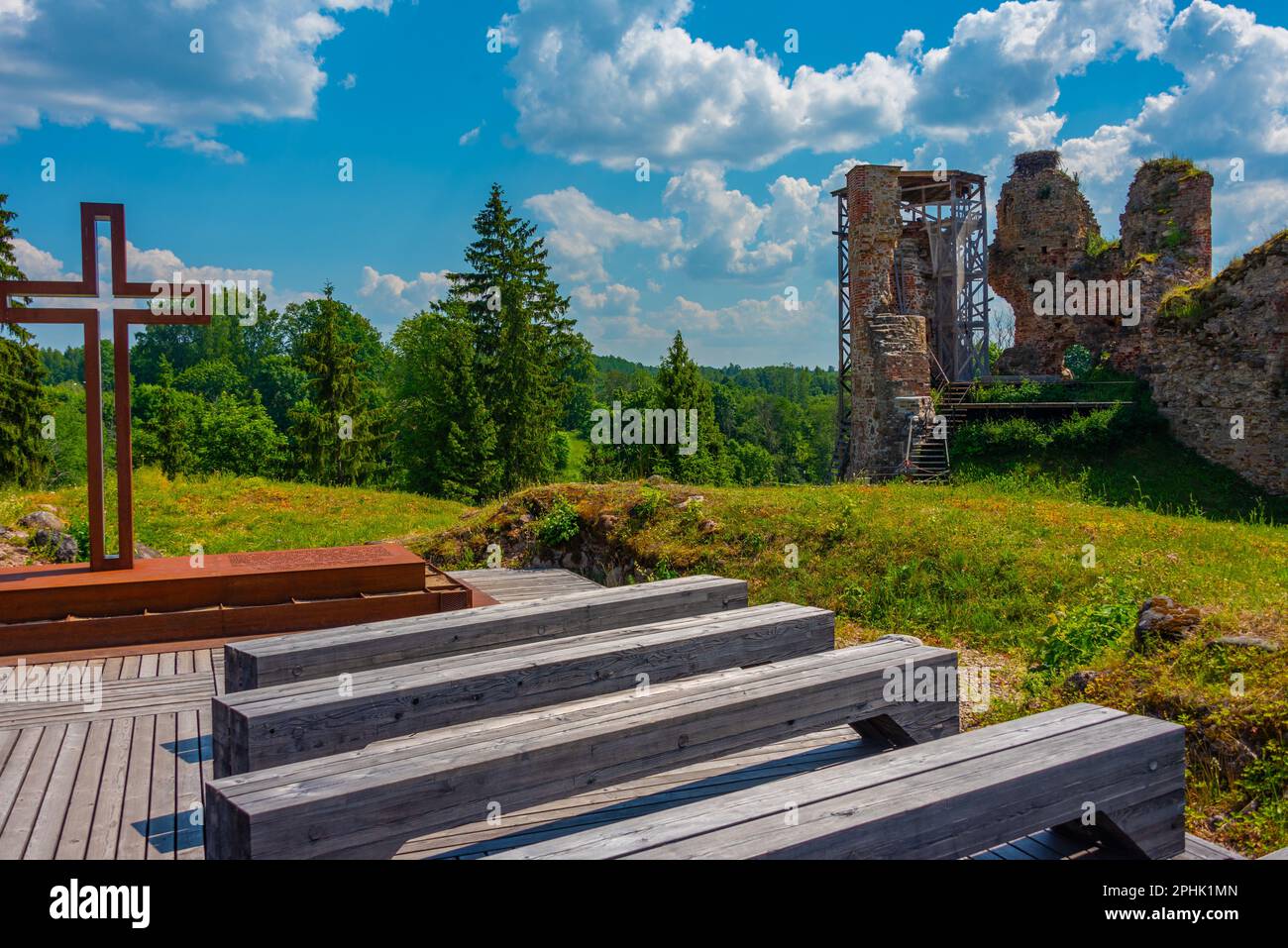 Vastseliina castle ruins hi-res stock photography and images - Alamy