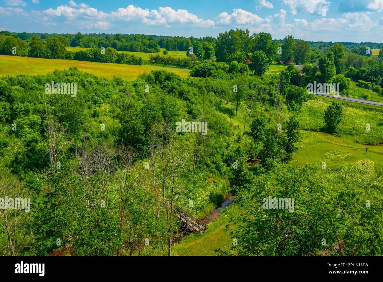 Panorama view of Setomaa region of Estonia Stock Photo - Alamy