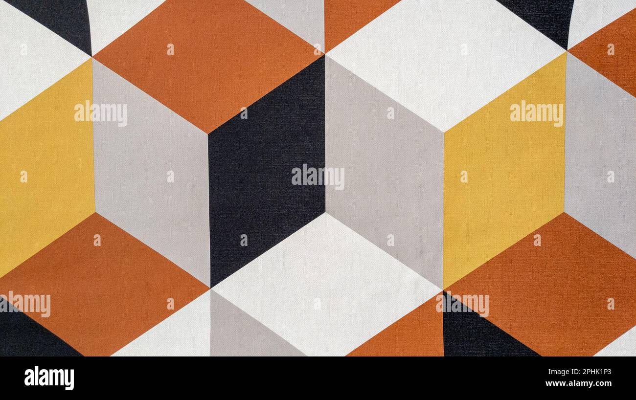 colorful hexagon background cube shape and irregular color with non ...