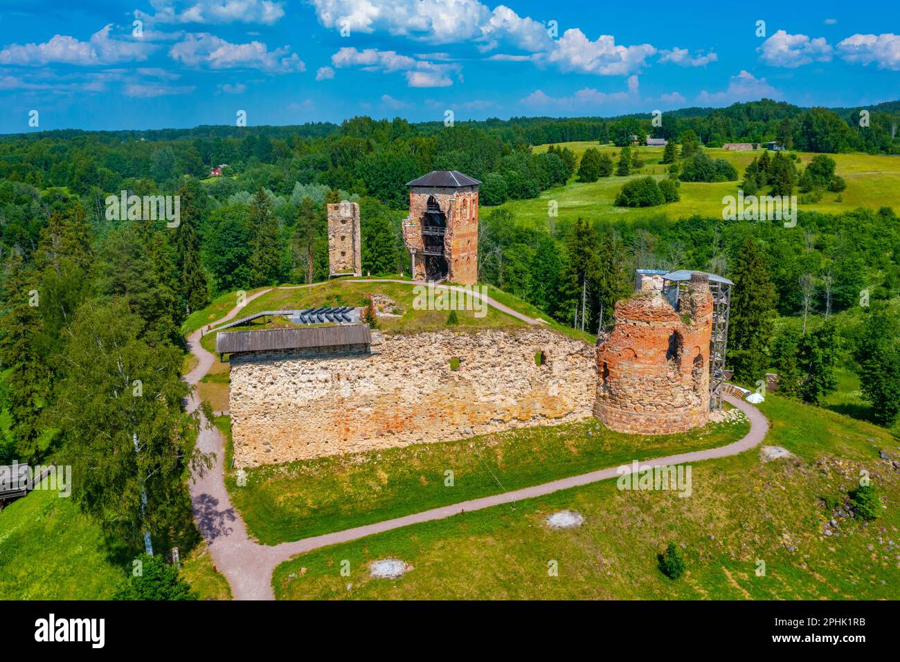 Vastseliina castle ruins hi-res stock photography and images - Alamy