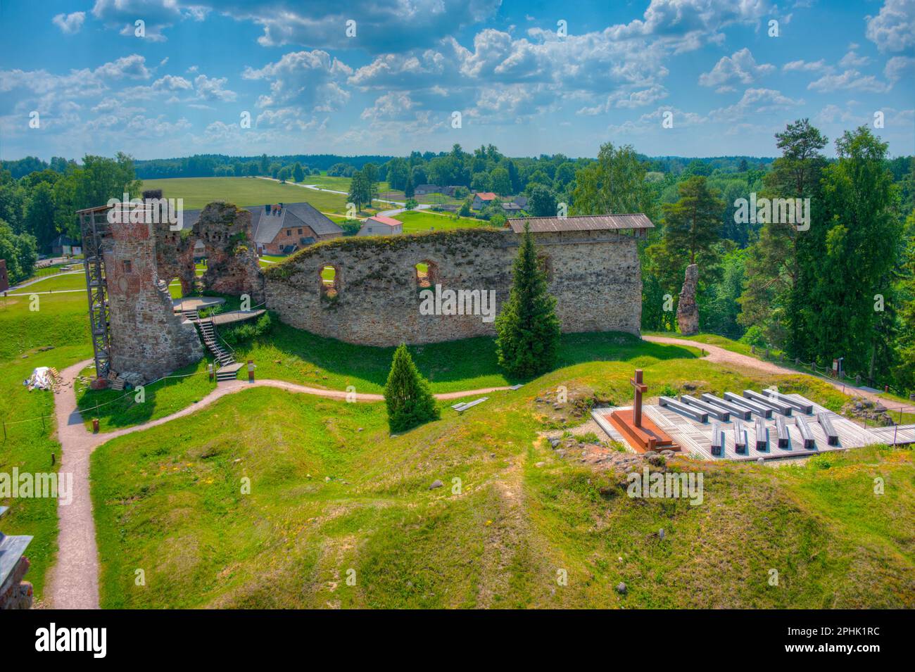 Vastseliina castle ruins hi-res stock photography and images - Alamy